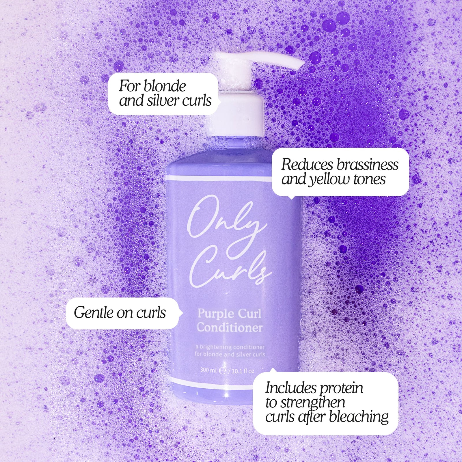 Only Curls Purple Curl Cleansing Bundle - for blonde and silver curls