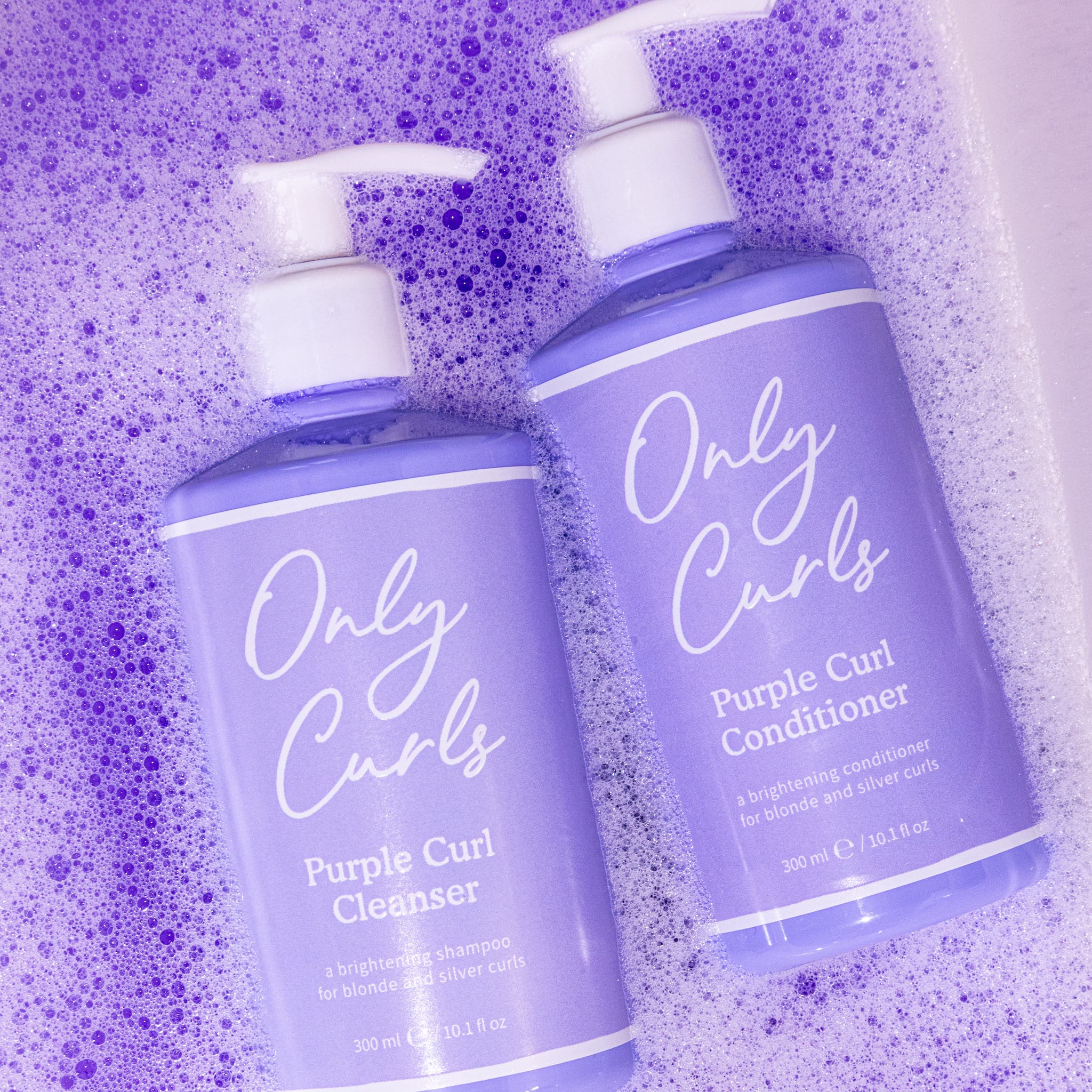 Only Curls Purple Curl Cleansing Bundle - for blonde and silver curls