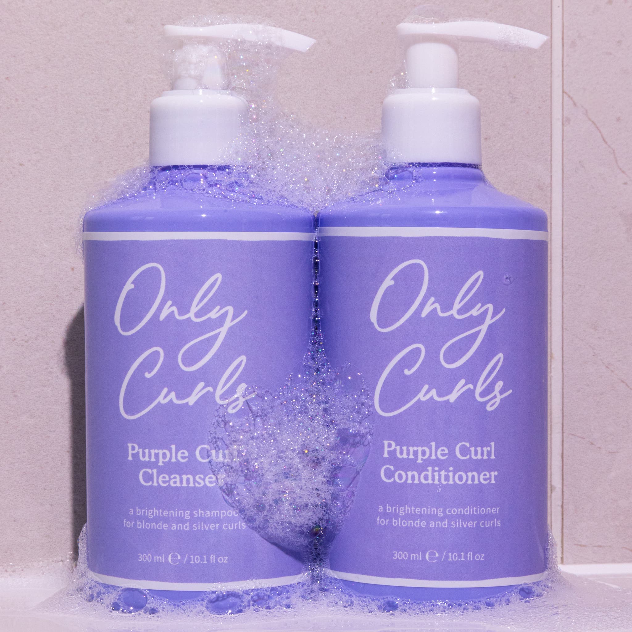Only Curls Purple Curl Cleansing Bundle - for blonde and silver curls