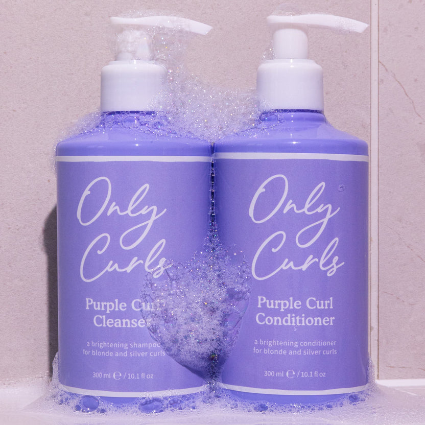 Only Curls Purple Curl Cleansing Bundle - for blonde and silver curls