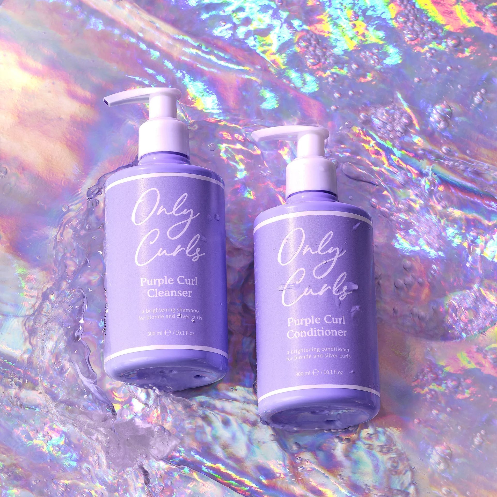 Only Curls Purple Curl Cleansing Bundle - for blonde and silver curls